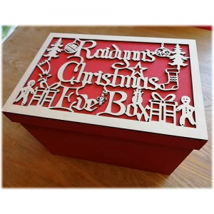 Personalised Christmas Eve Box in Birch Plywood